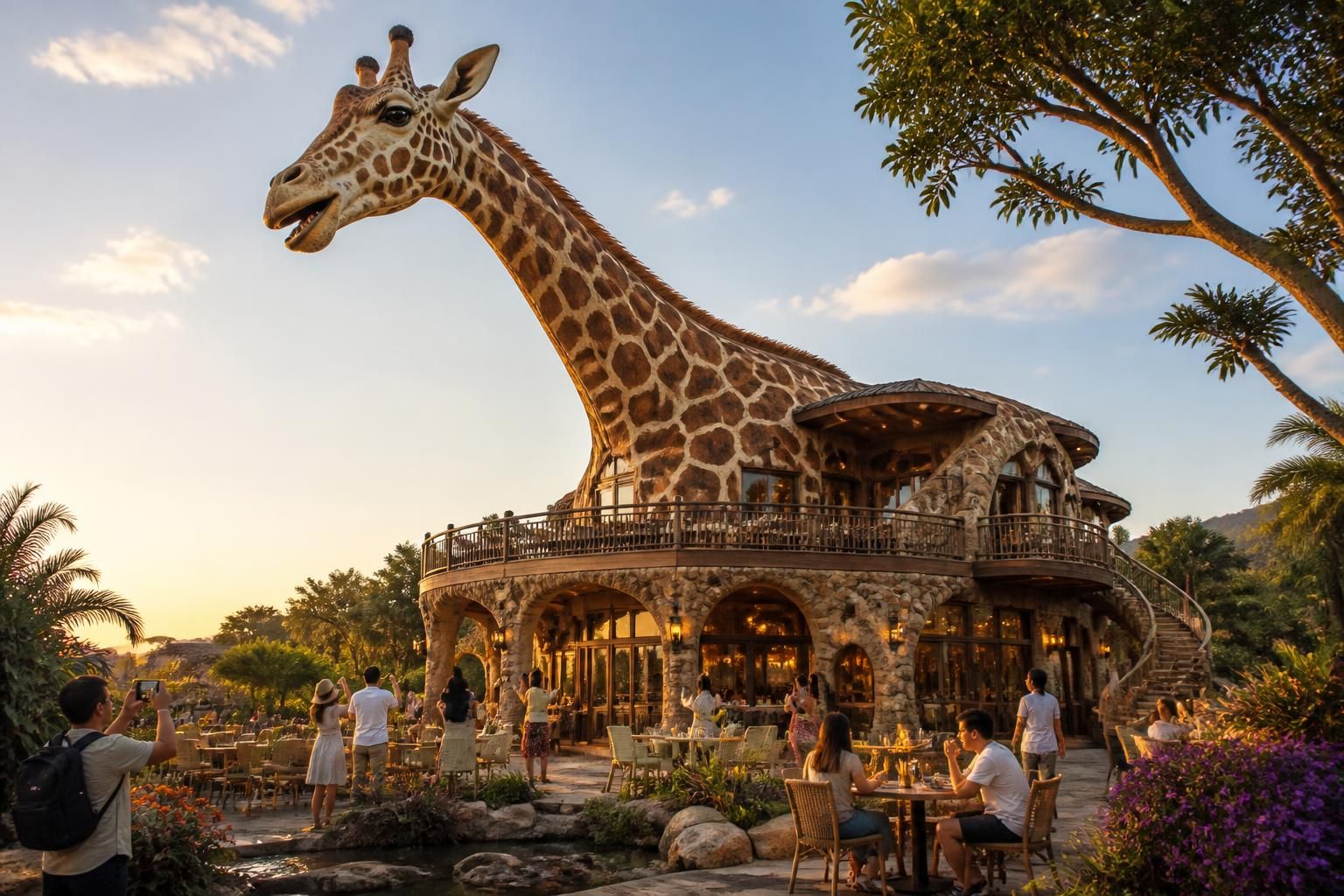 🍽️ La Girafe Qui Rit : Restaurant Insolite qui Fait Craquer 🦒